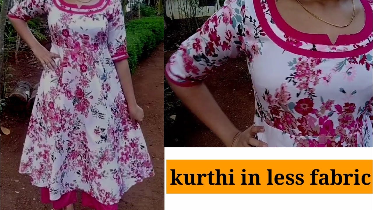 simple and easy panel Anarkali kurthi model in malayalam/6 panel ...