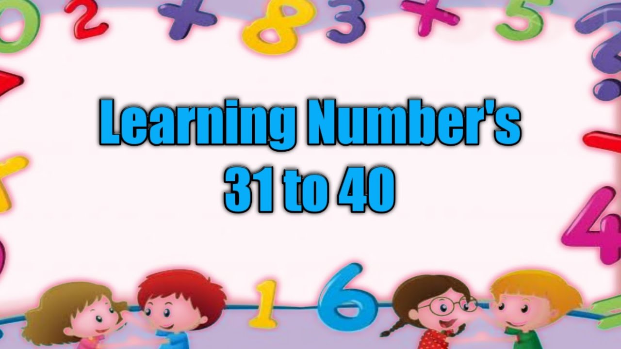 Learning Numbers 31 to 40 Spelling English | How to Write Numbers for ...