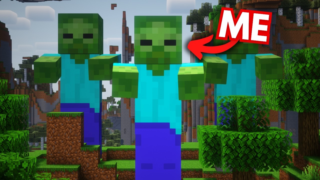 I Beat Minecraft as a Giant - YouTube