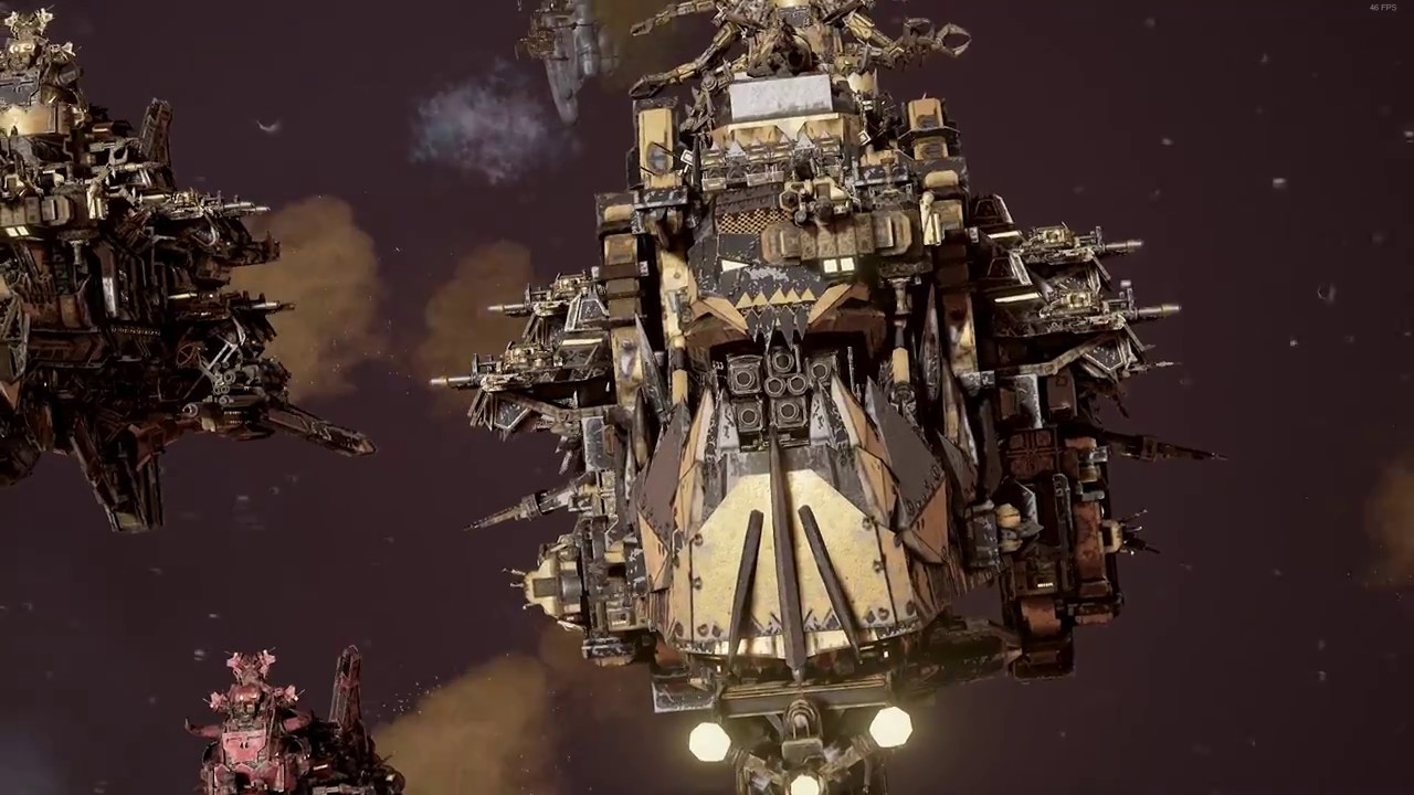 Battlefleet Gothic Armada - Orks Brawler Fleet Skirmish Gameplay - YouTube