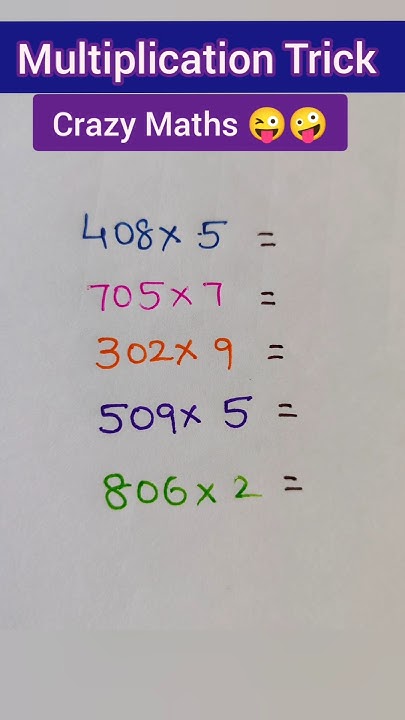 Math Tricks for fast calculation#shorts#ytshorts#mathstricks#multiplication#multiply#math# ...