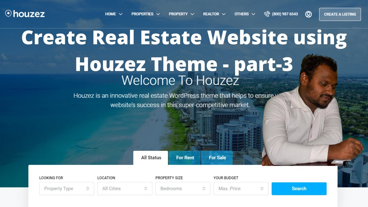 How to Make a Real Estate Website in WordPress using Houzez Theme-03 - YouTube