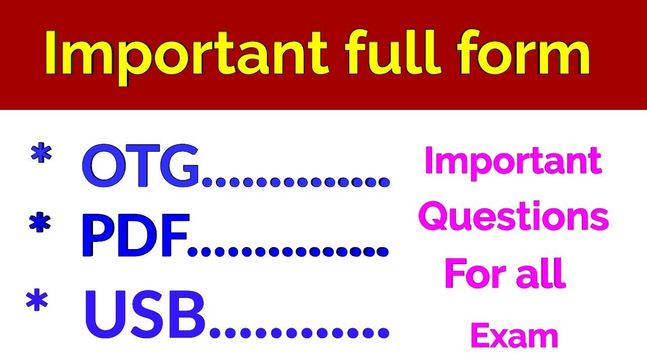 Important Full Form Full Form Important Full Form Of Gk YouTube important-full-form-full-form-important-full-form-of-gk-youtube