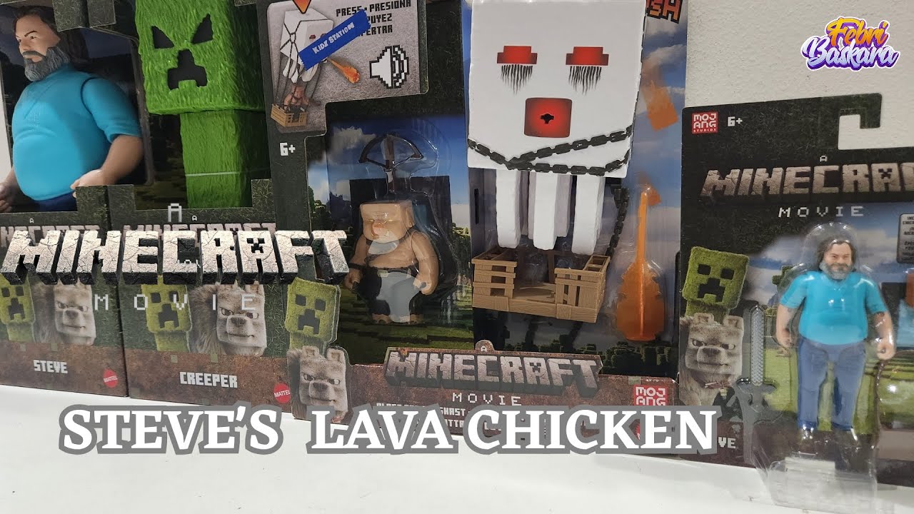 STEVE LAVA CHICKEN MINECRAFT UNBOXING CREEPER MINECRAFTBLAST ATTACK ...