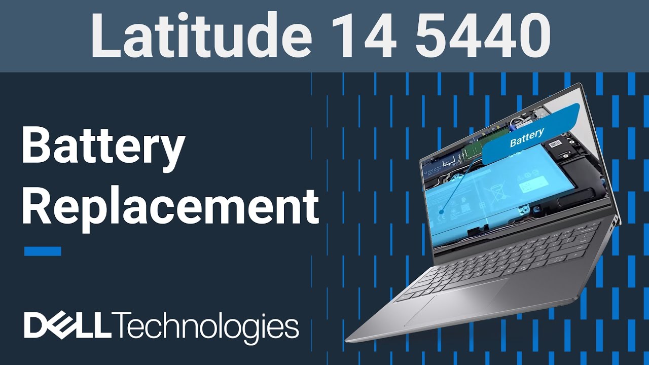 Dell Latitude 14 5440 | How to replace the battery - YouTube