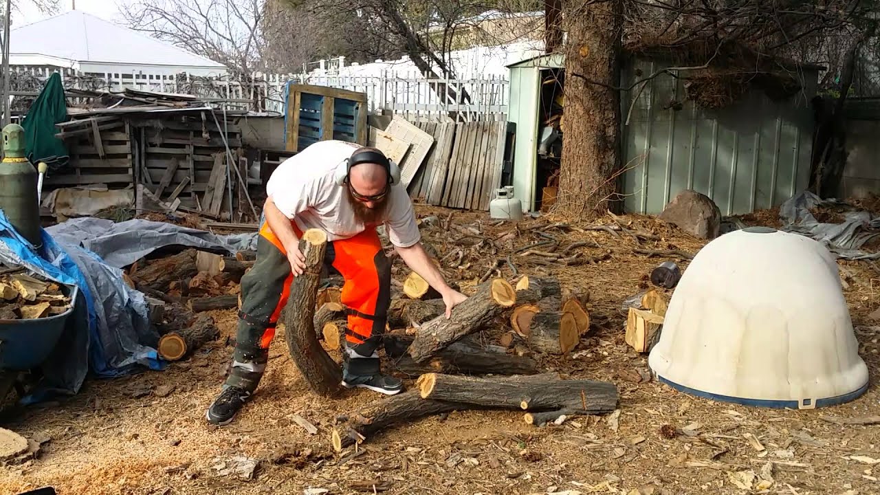 Echo CS 590 souped up firewooding - YouTube