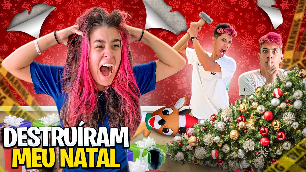DESTRUINDO A DECORAÇÃO DE NATAL DA EMILLY VICK *ela ficou brava - YouTube