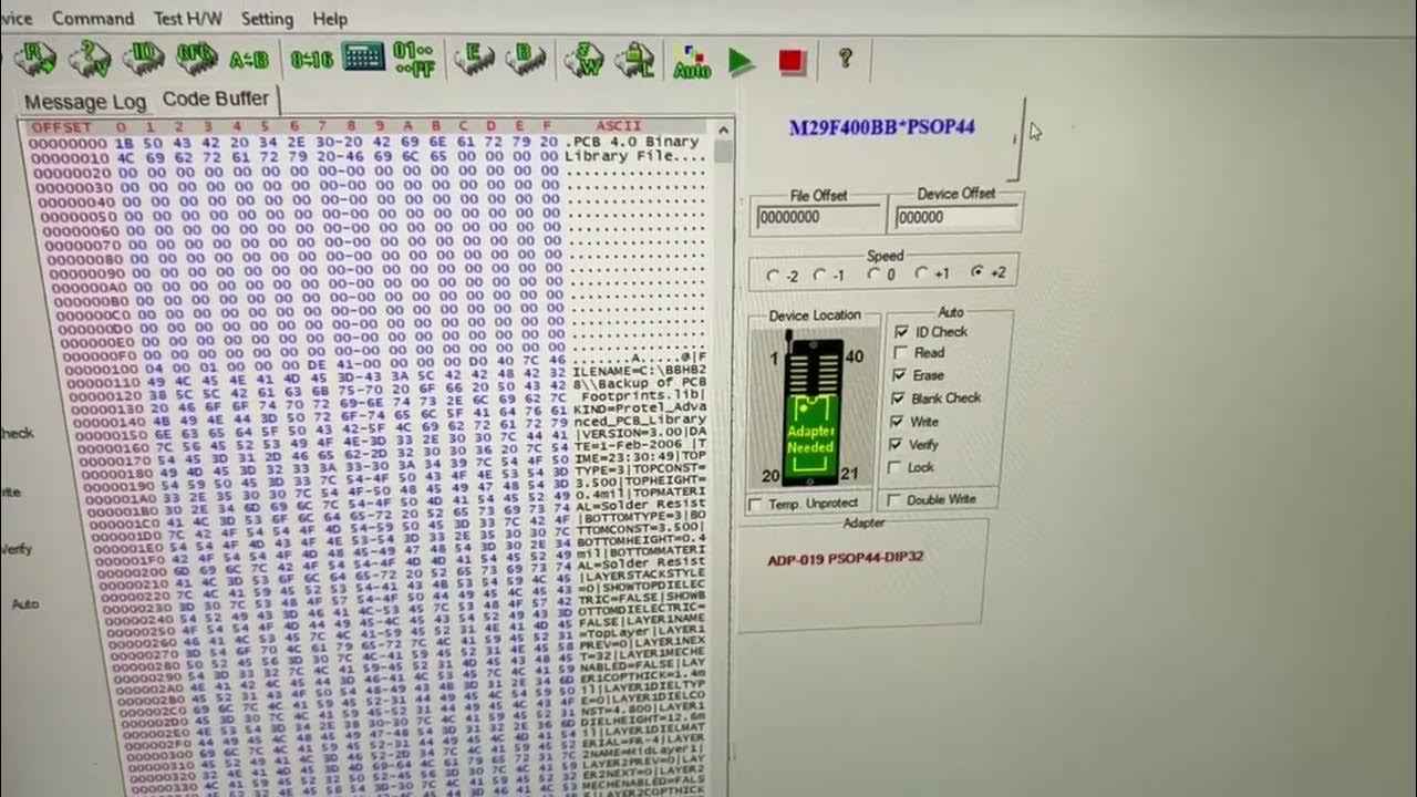GQ 4x4 Universal Programmer with ADP-019V4 for 29F400 29F800 ...