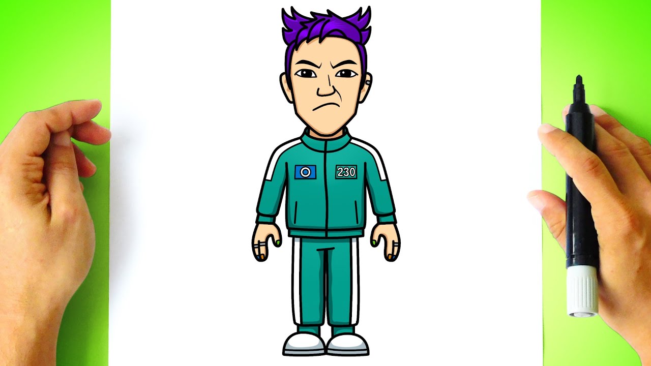 Como DESENHAR ROUND 6 - Cómo DIBUJAR EL JUEGO DEL CALAMAR - How to DRAW ...