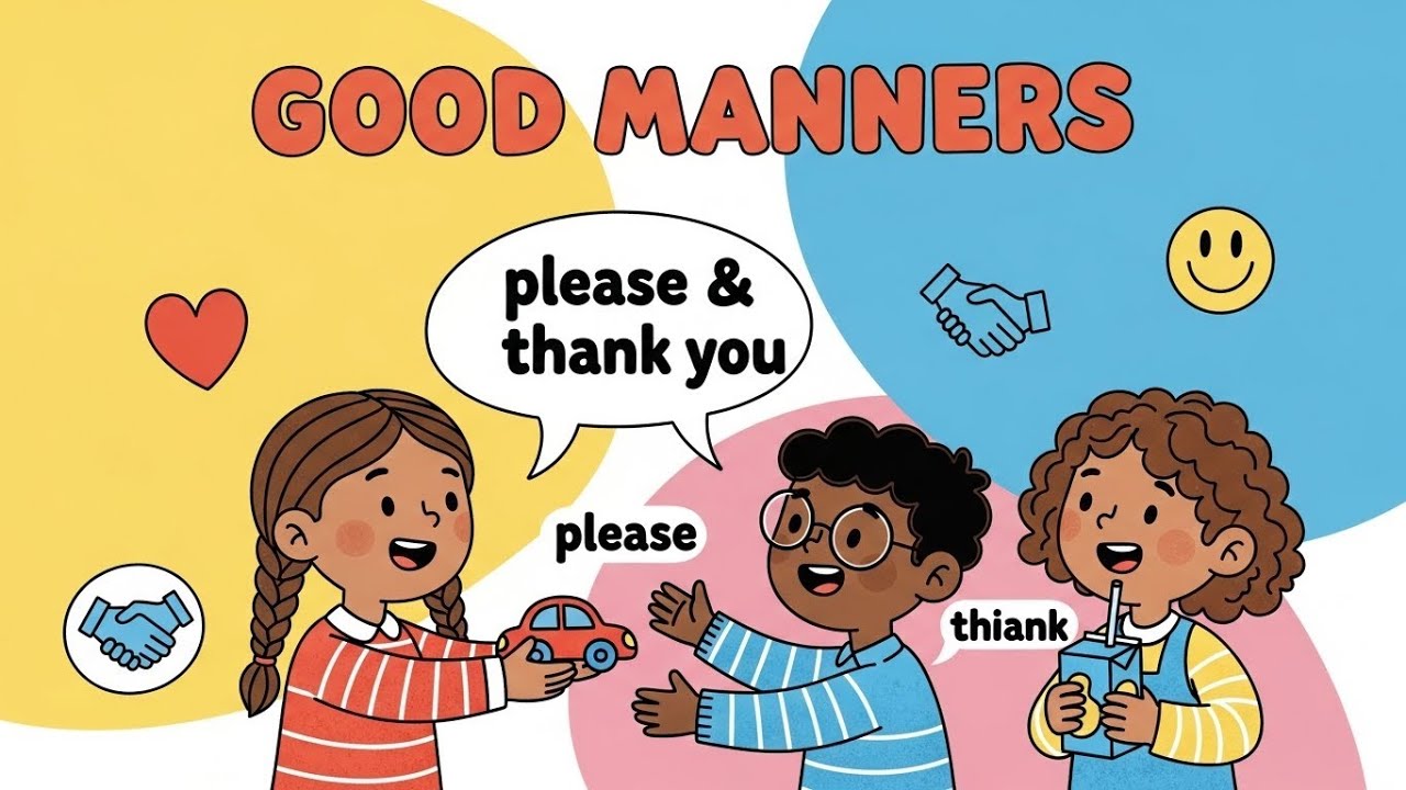 Good Manners 😊🌟 | Kindness & Respect Song for Kids | Happy Tales ...