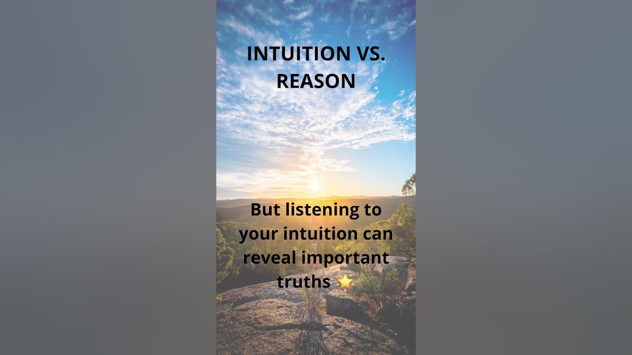 Intuition vs Reason - @DailyApplication - YouTube