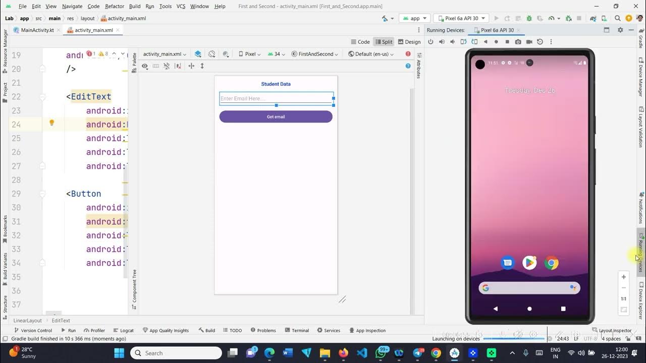 Basic Widgets Layouts in Android - YouTube