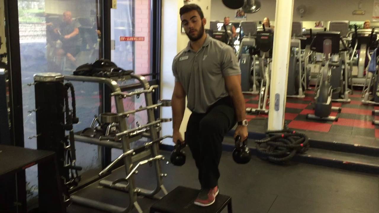 Pensacola Y: How to do Kettlebell Single Leg Step Ups - YouTube