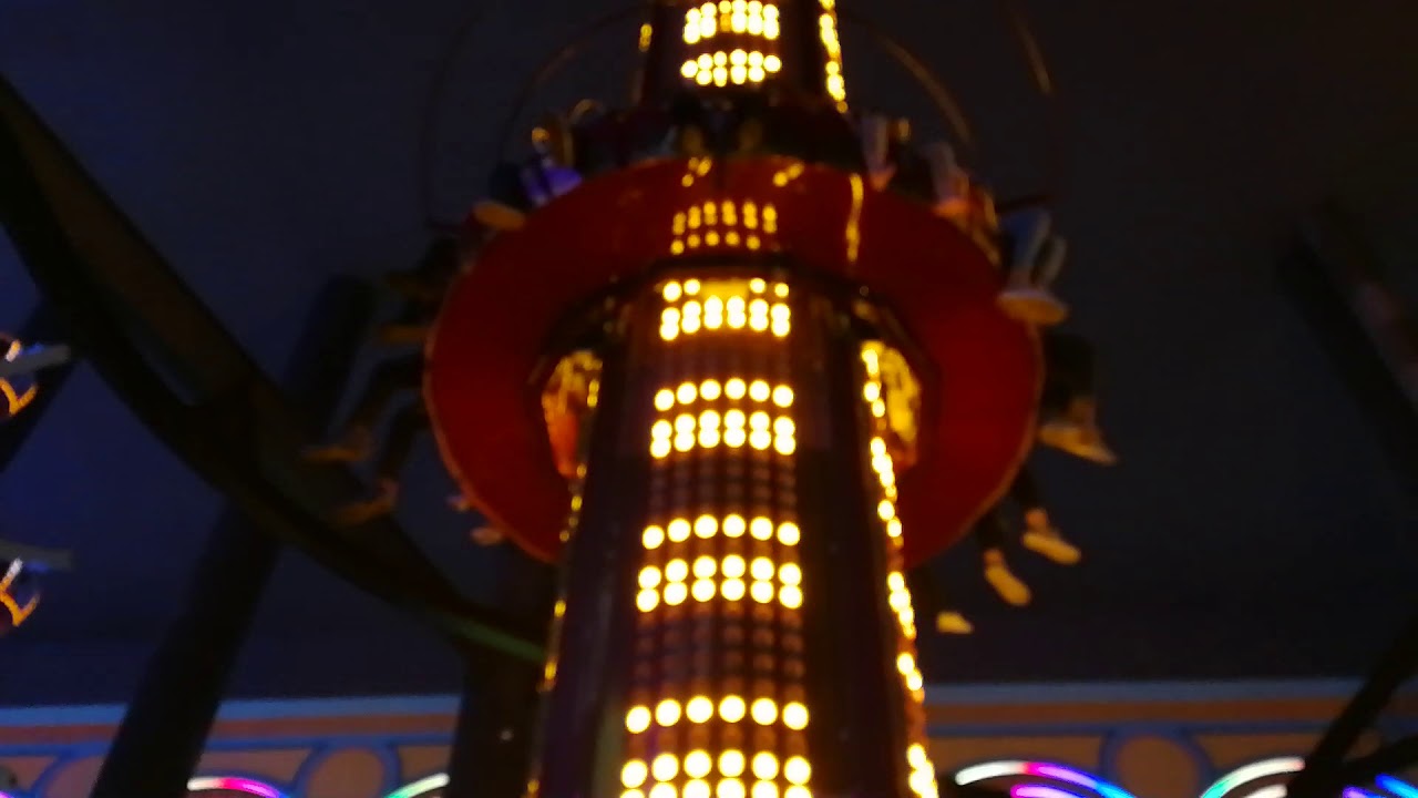Sky tower at genting indoor theme park - YouTube