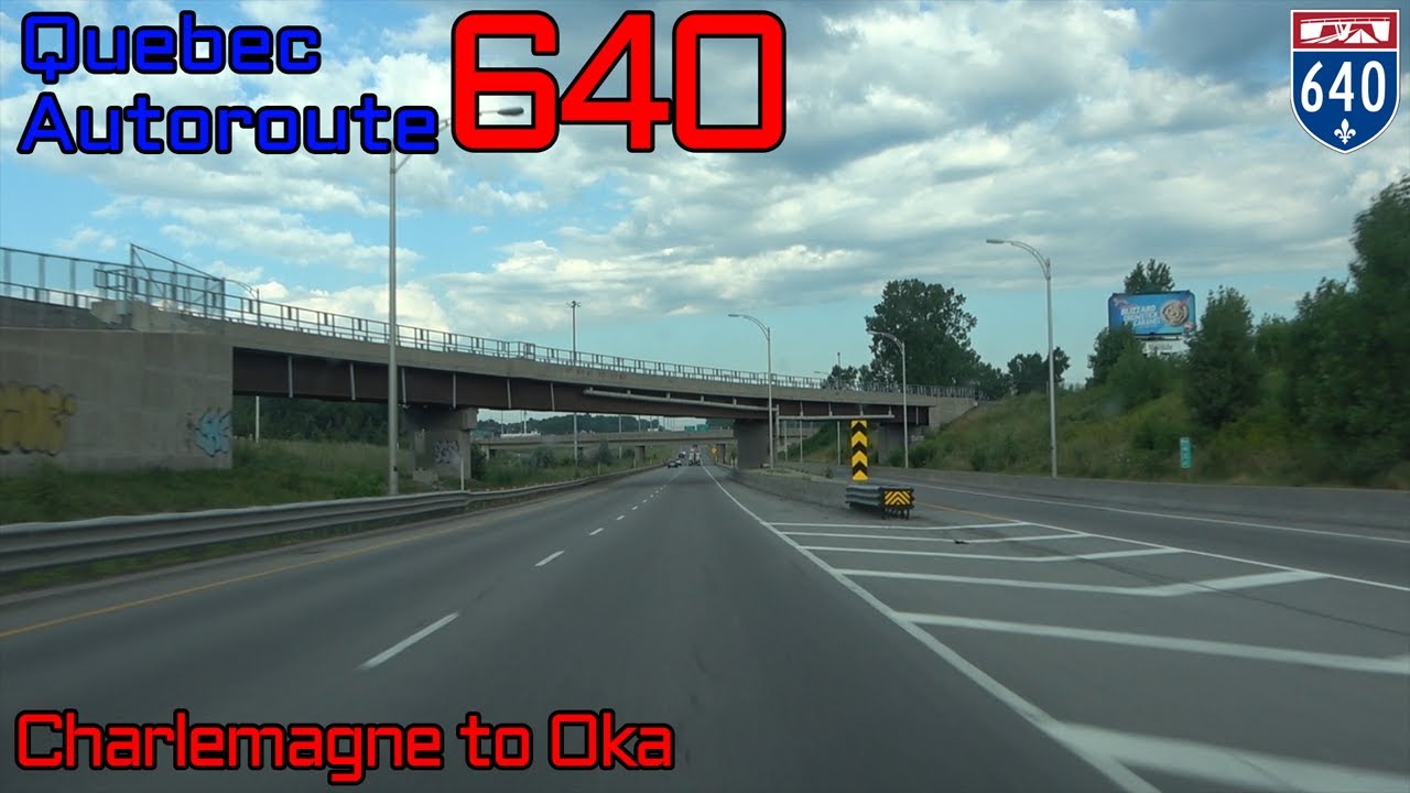 Quebec Autoroute 640 WB - Charlemagne to Oka - YouTube