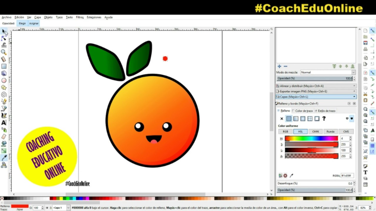 INKSCAPE-ORANGE FRUIT - YouTube