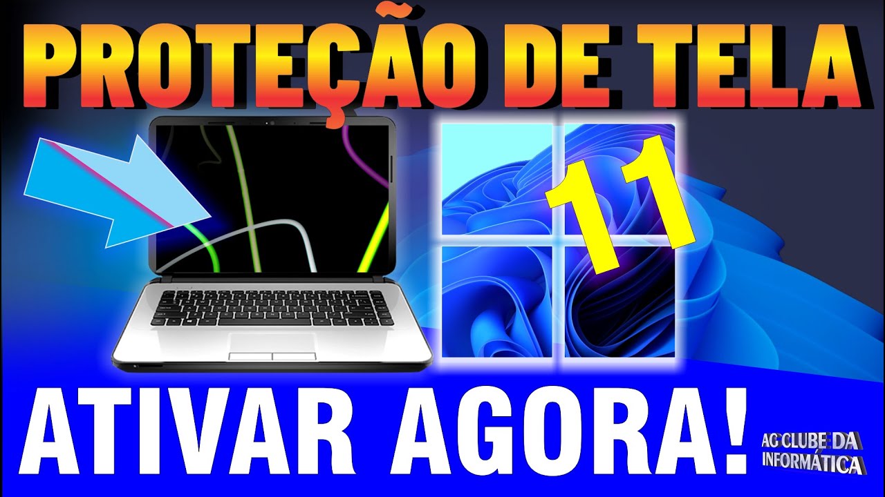 Como Colocar Proteção de Tela no Windows 11 - YouTube