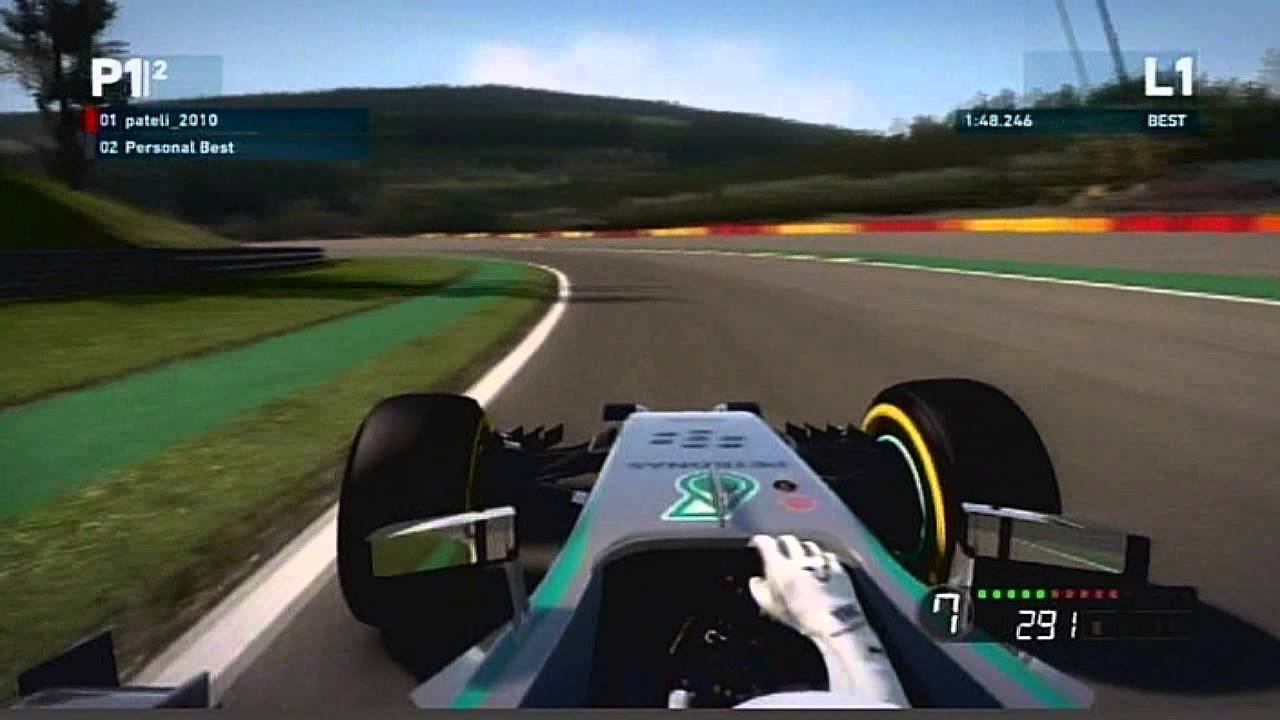 Codemasters F1 2014 Spa Time Trial 1:47.742 - With Setup - YouTube