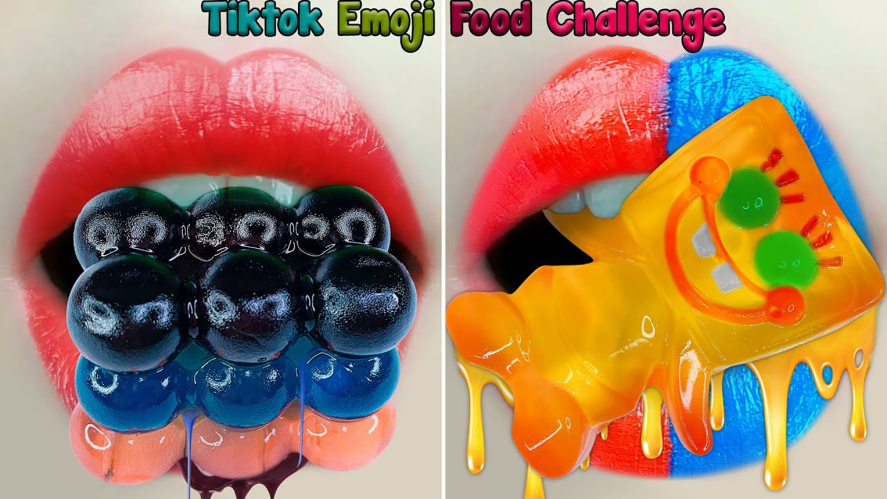 ASMR Eating Emoji Foods Compilation Video | Relaxing Sounds 😊😎 - YouTube