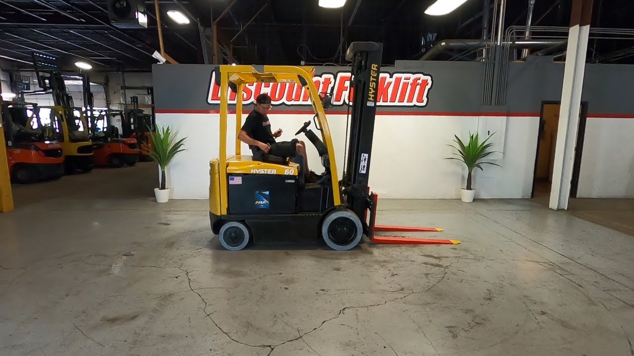 HYSTER E60XN 6,000lb Electric #794N - Forklift for Sale - YouTube