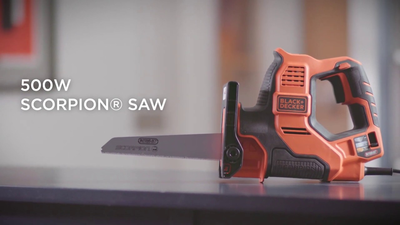 The BLACK+DECKER™ 500W Scorpion® Saw - YouTube