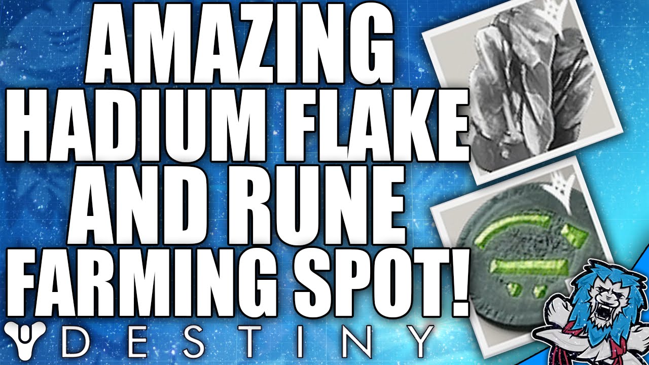 Destiny: Amazing HADIUM FLAKE & RUNE Farming Spot!! (Infinite Materials ...
