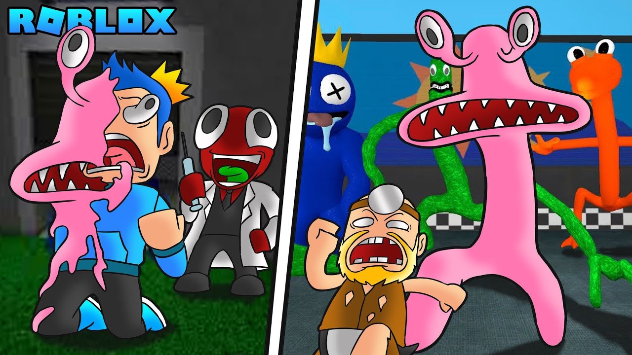 Aku Di Jadikan Pink Friends Oleh Profesor Red Di Roblox Rainbow Friends