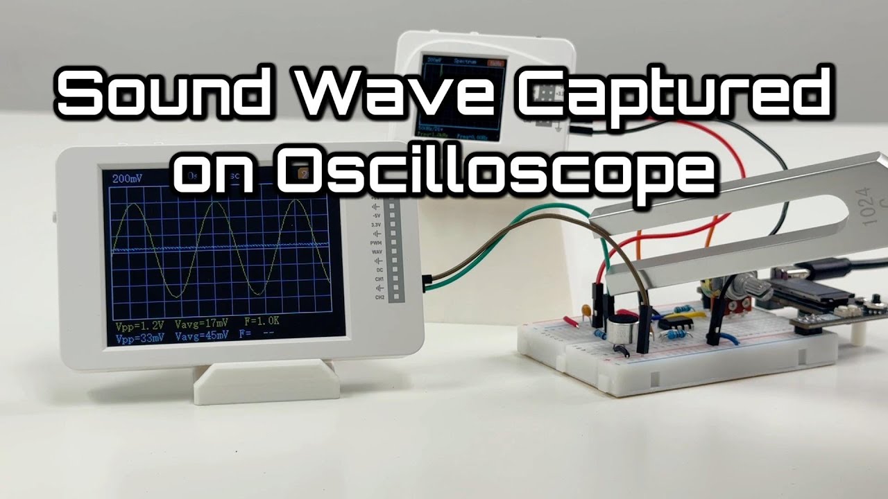 Capturing a Tuning Fork with Microphone Circuit - YouTube