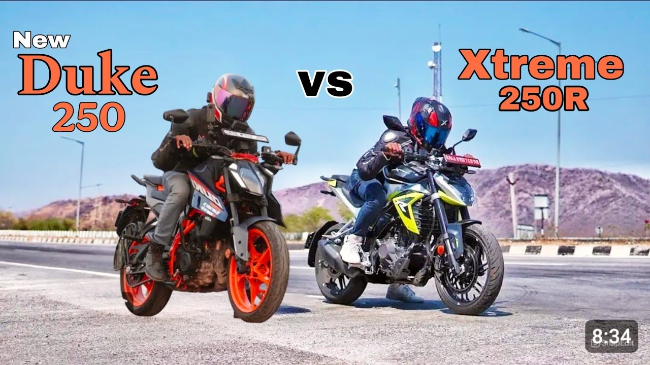 Duke 250 vs Xtreme 250R Drag Race 🥵 | Full comparison - YouTube
