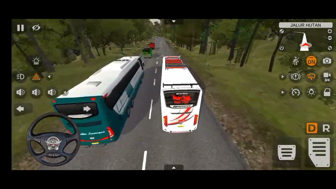 Bus livery mpm lintas Sumatera ngeblong tabrak truck, bussid simulator ...