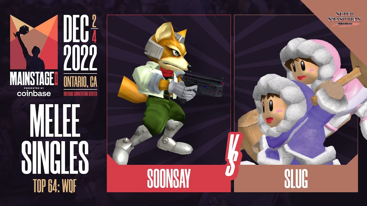 Soonsay (Fox) vs SluG (Ice Climbers) - Melee Top 64 Winners Quarter ...