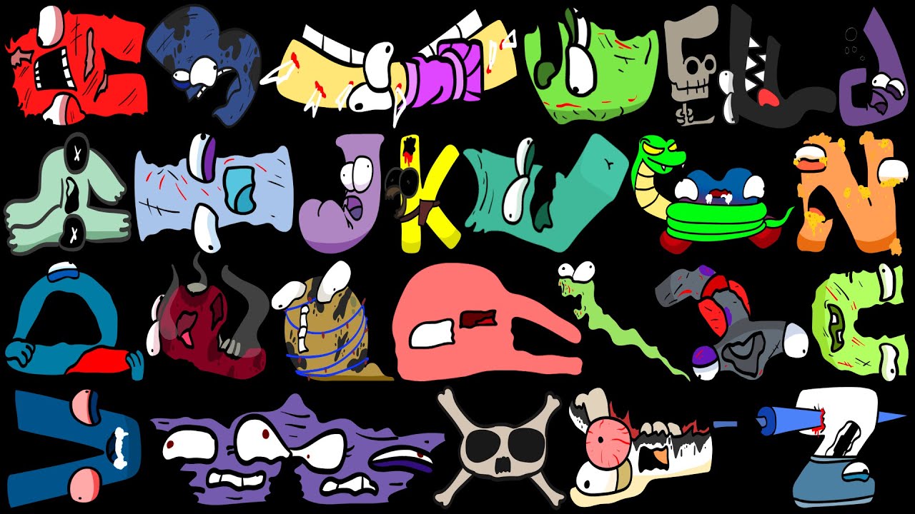 Alphabet Reverse toy (All Letter.. FROM O) BUT THEY ALL DEAD FULL ...