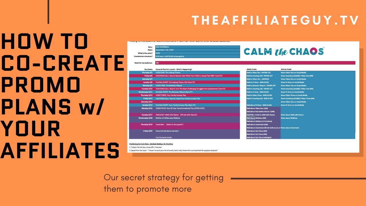 How to Co-Create Promo Plans with Your Affiliates - YouTube