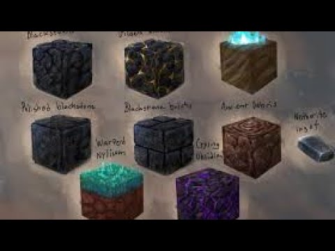 Types of nether blocks in minecraft - YouTube