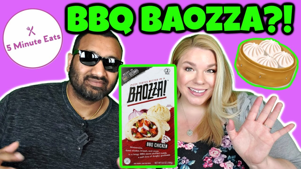 Baozza Pizza Stuffed Bao Buns BBQ Chicken Review - YouTube
