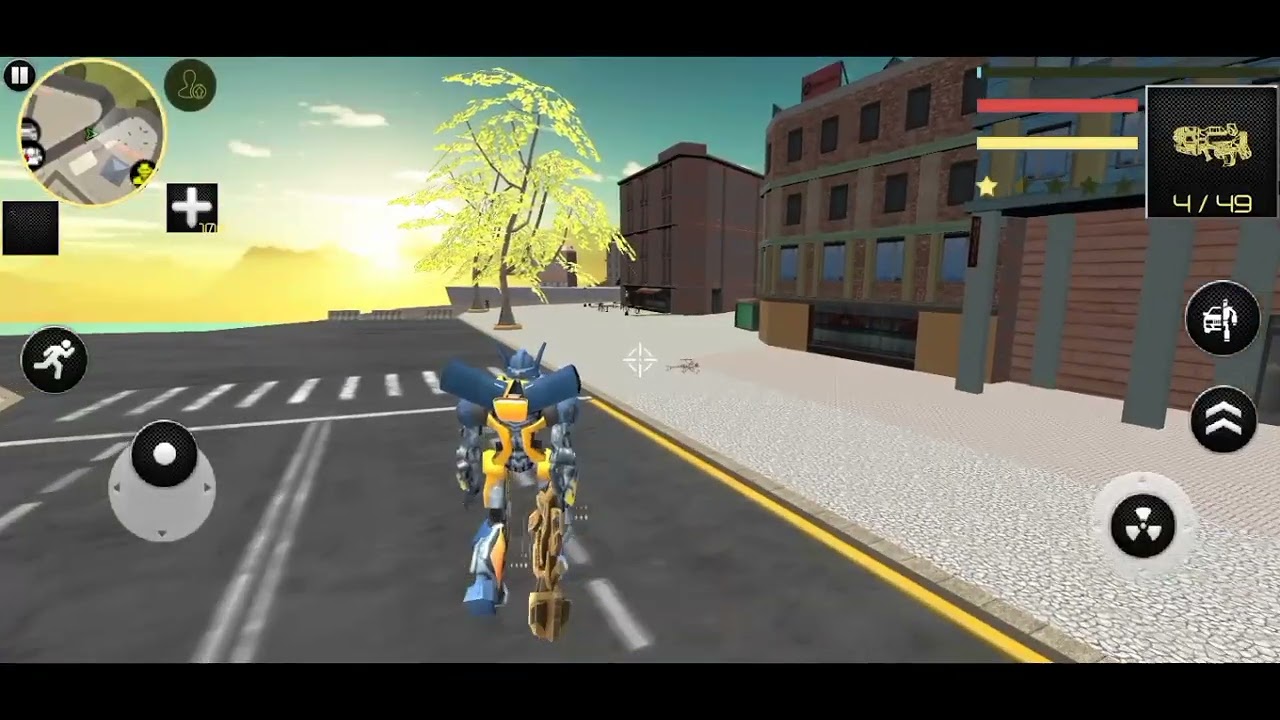 Musclecar robot he shoot BFG gun with guy shoot - YouTube