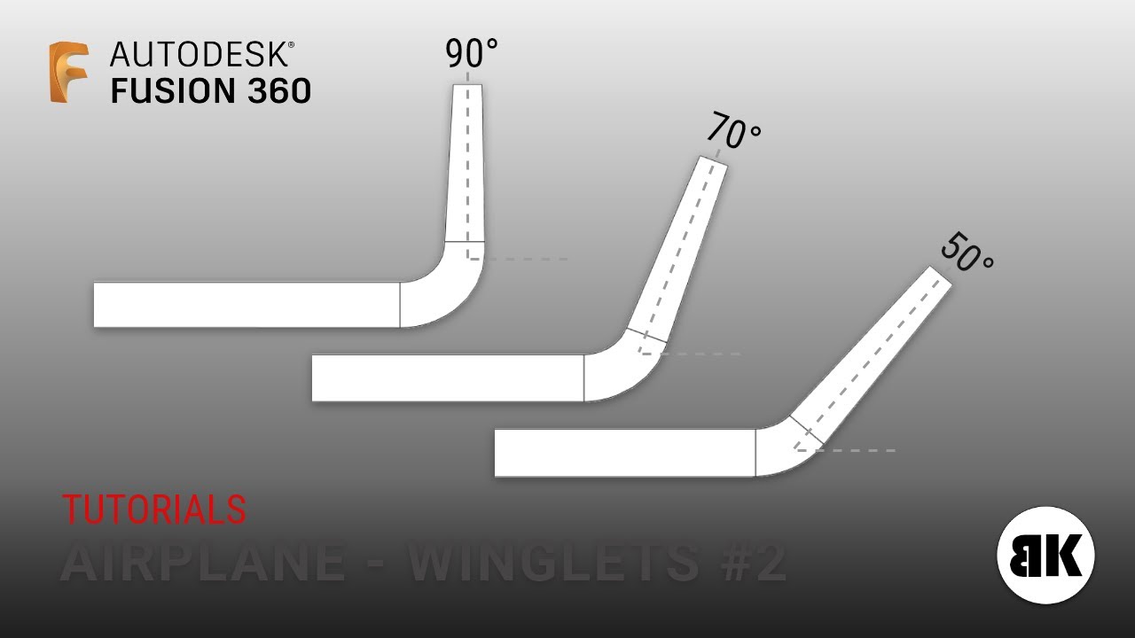 Fusion 360: How to create Winglets (Wingtip) for airplanes #2 - YouTube