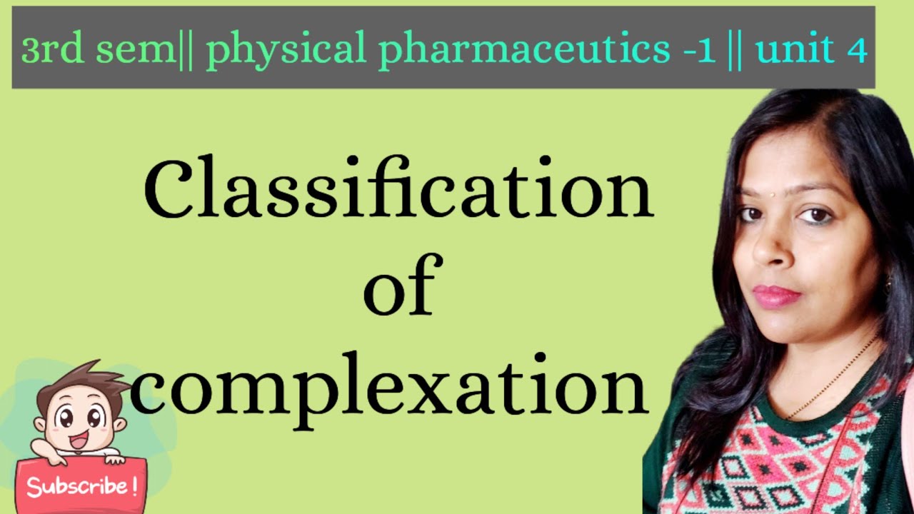 Classification of complexation || 3rd sem - YouTube