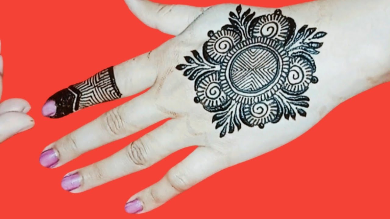 New || Easy And Unique || Goll Tikki Bridal Mehndi Design #Anum's Art ...