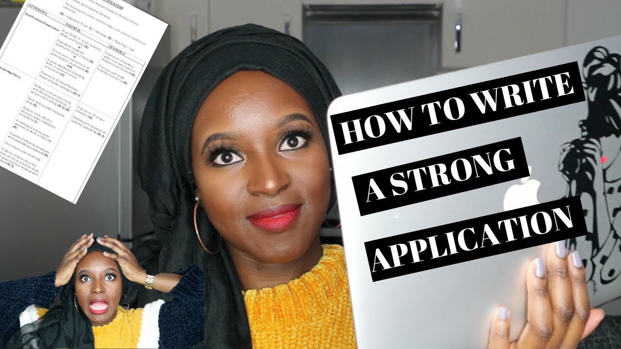HOW TO WRITE A STRONG APPLICATION THAT WILL GET YOU AN INTERVIEW!! TOP ...