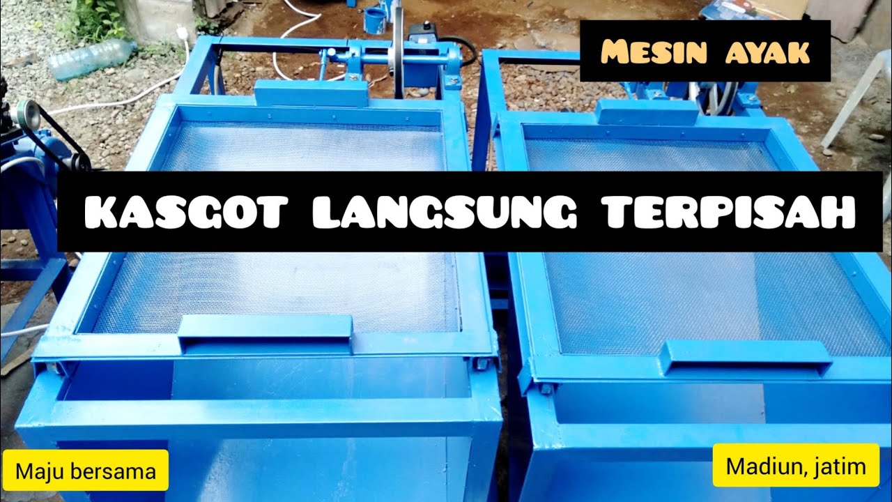 maggot dan kasgot langsung terpisah pakai mesin ayak an ini - YouTube