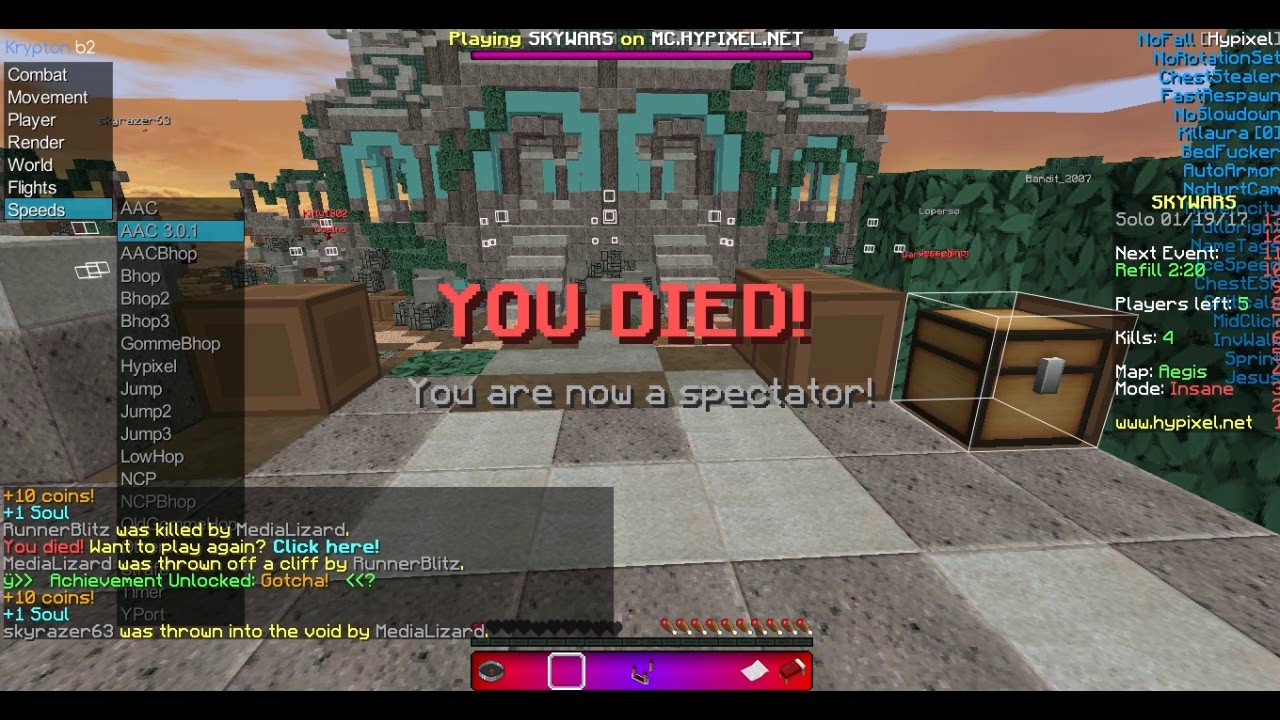 Lets Hack Hypixel | Neuer ScaffoldWalk ( ͡° ͜ʖ ͡°) | Krypton b2 (My ...