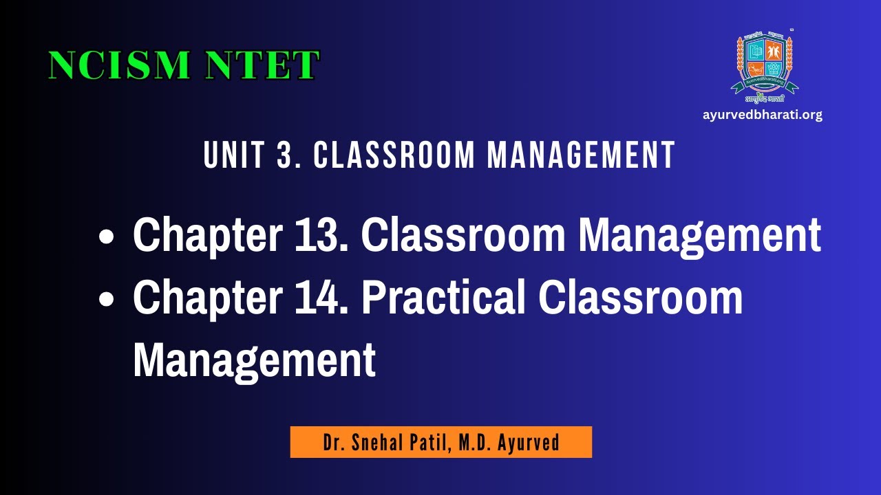 [NTET] Unit 3. Chapter 13 & 14. Classroom Management & Practical ...