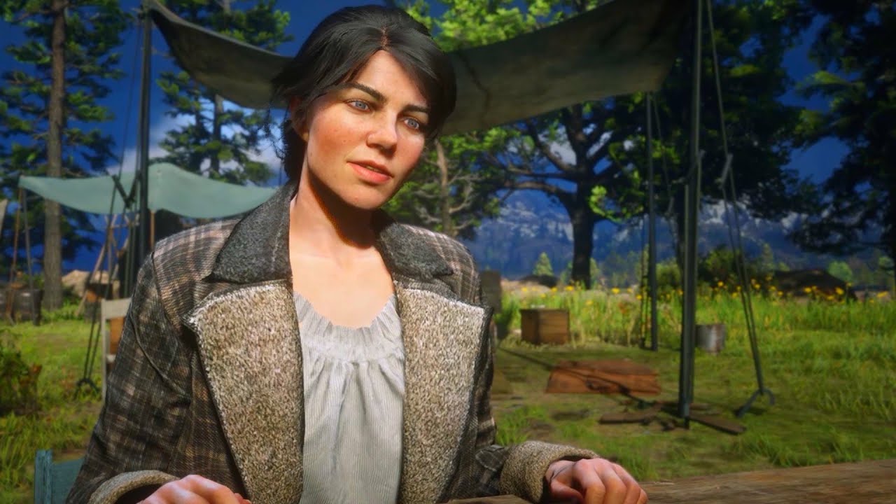 Conversation with Abigail while playing domino. Red Dead Redemption 2 ...