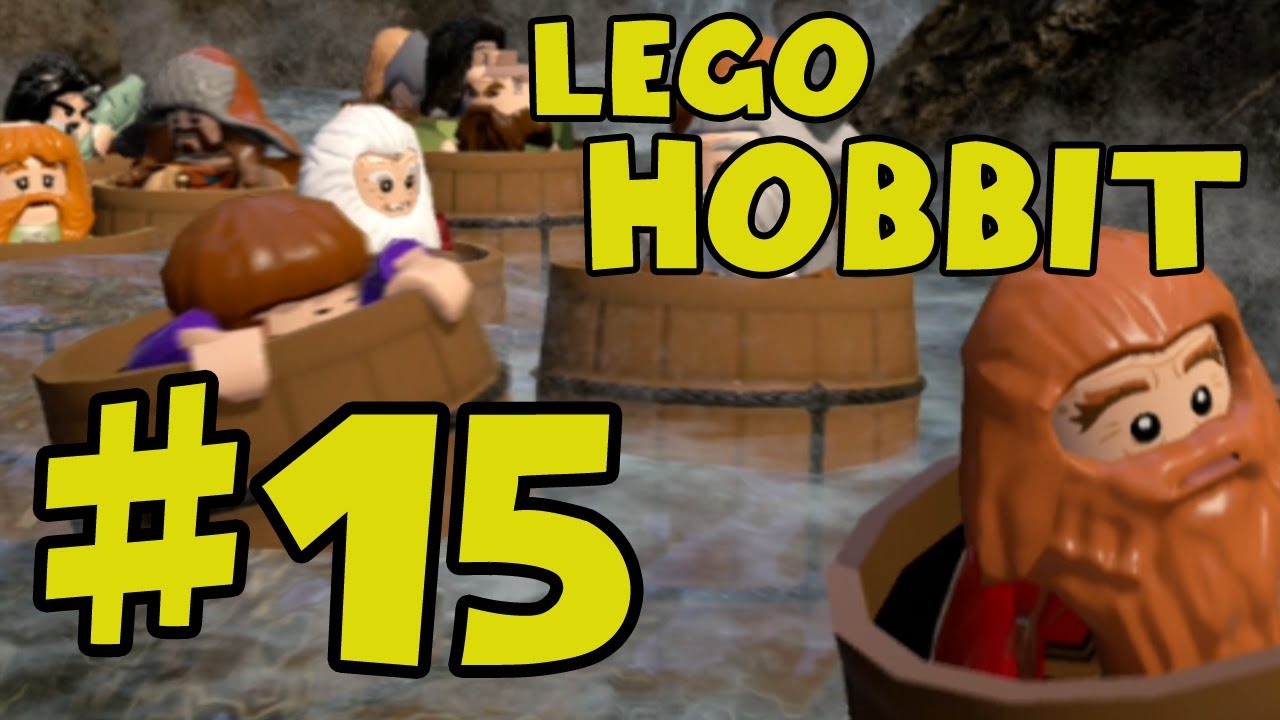 Lego The Hobbit Walkthrough Part 15 - Barrels on the River - YouTube