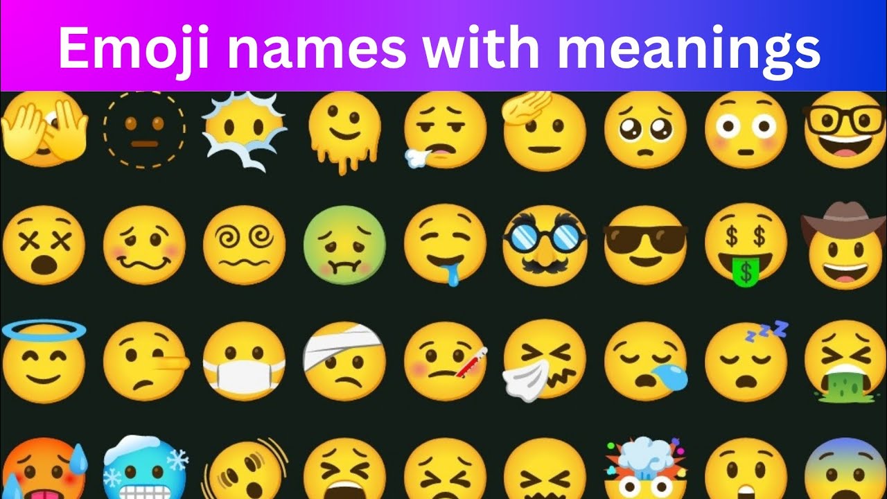 WhatsApp emoji symbols name | emoji symbols meaning | new emoji symbols ...