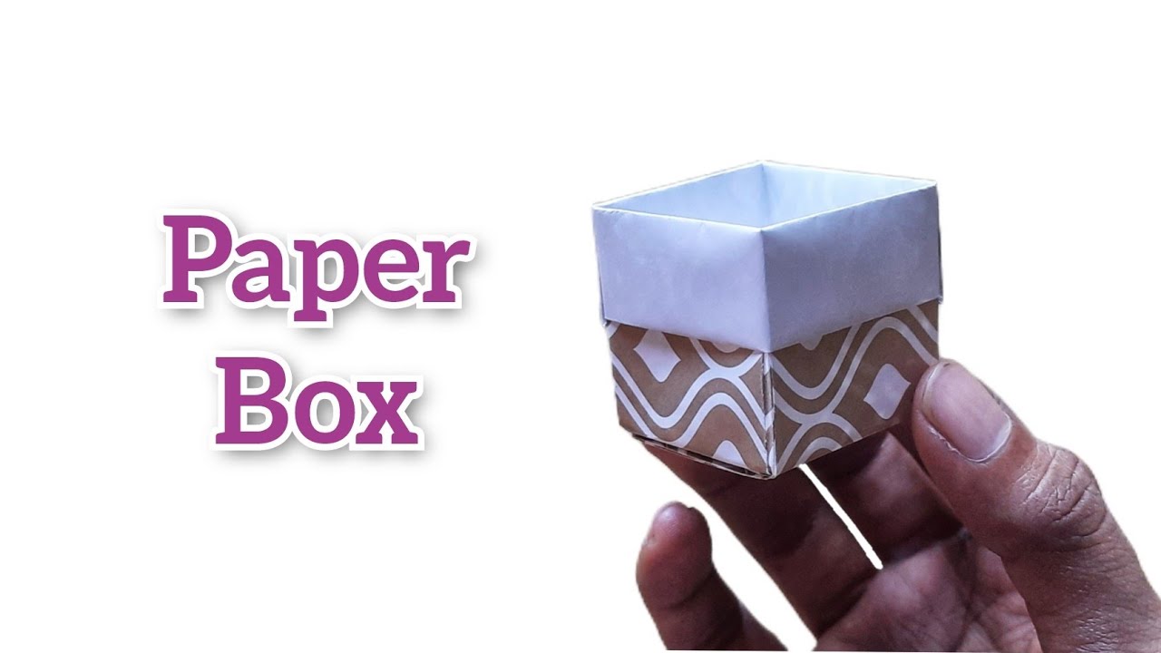 DIY | How to make a paper box | Easy paper box tutorial | #craft # ...
