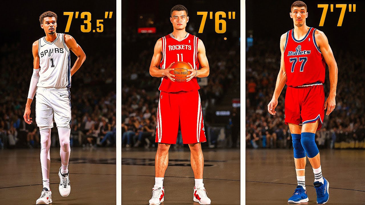 The Tallest Players in NBA History Ranked - YouTube