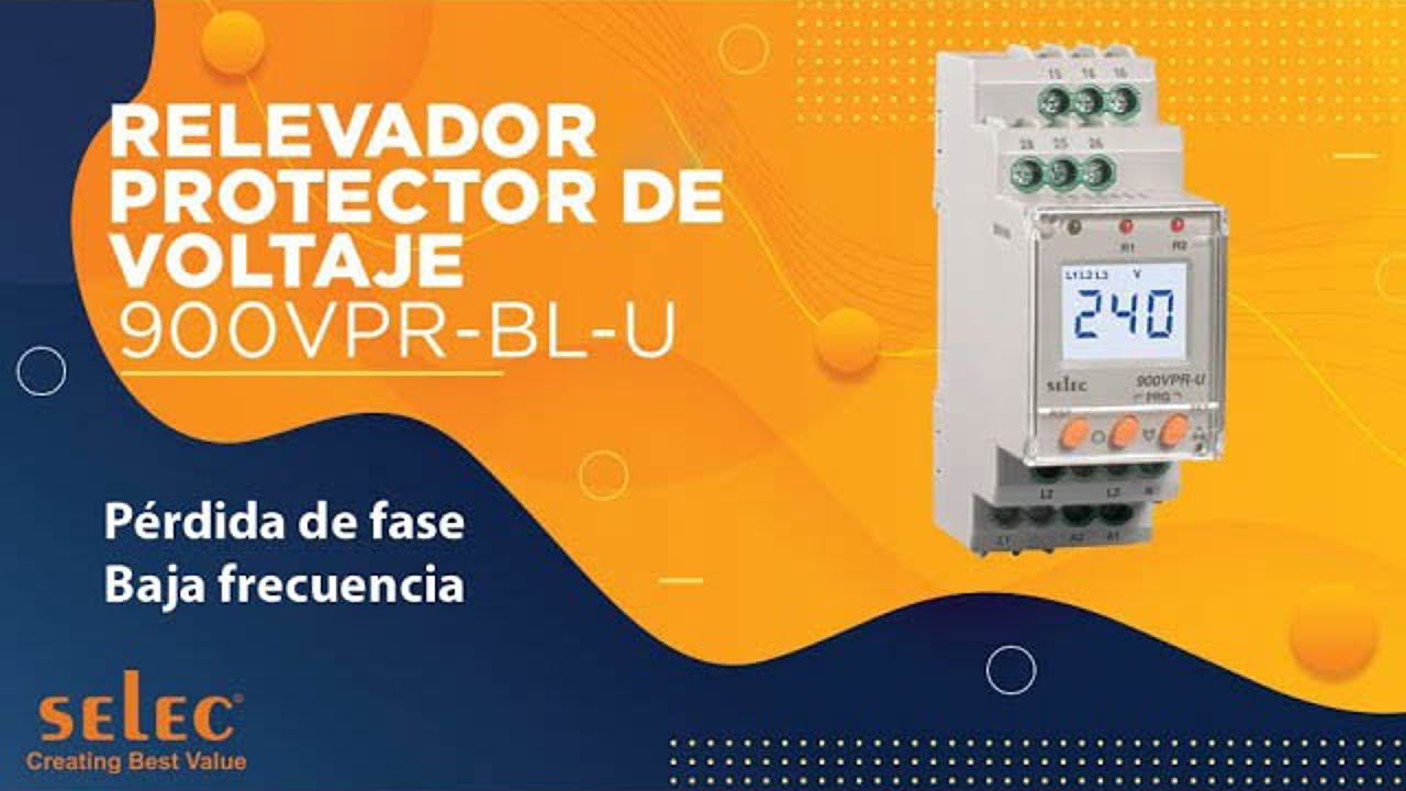 Relevador de Protección de Voltaje 900VPR-BL-U - YouTube