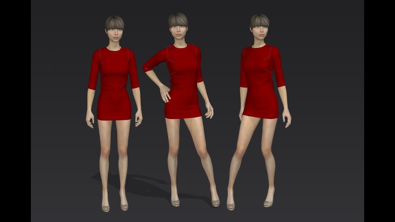 How to make Ladies dress Marvelous Design Software - YouTube